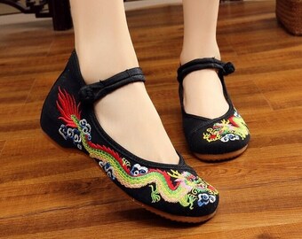 Chinese Ballet Flats - Etsy