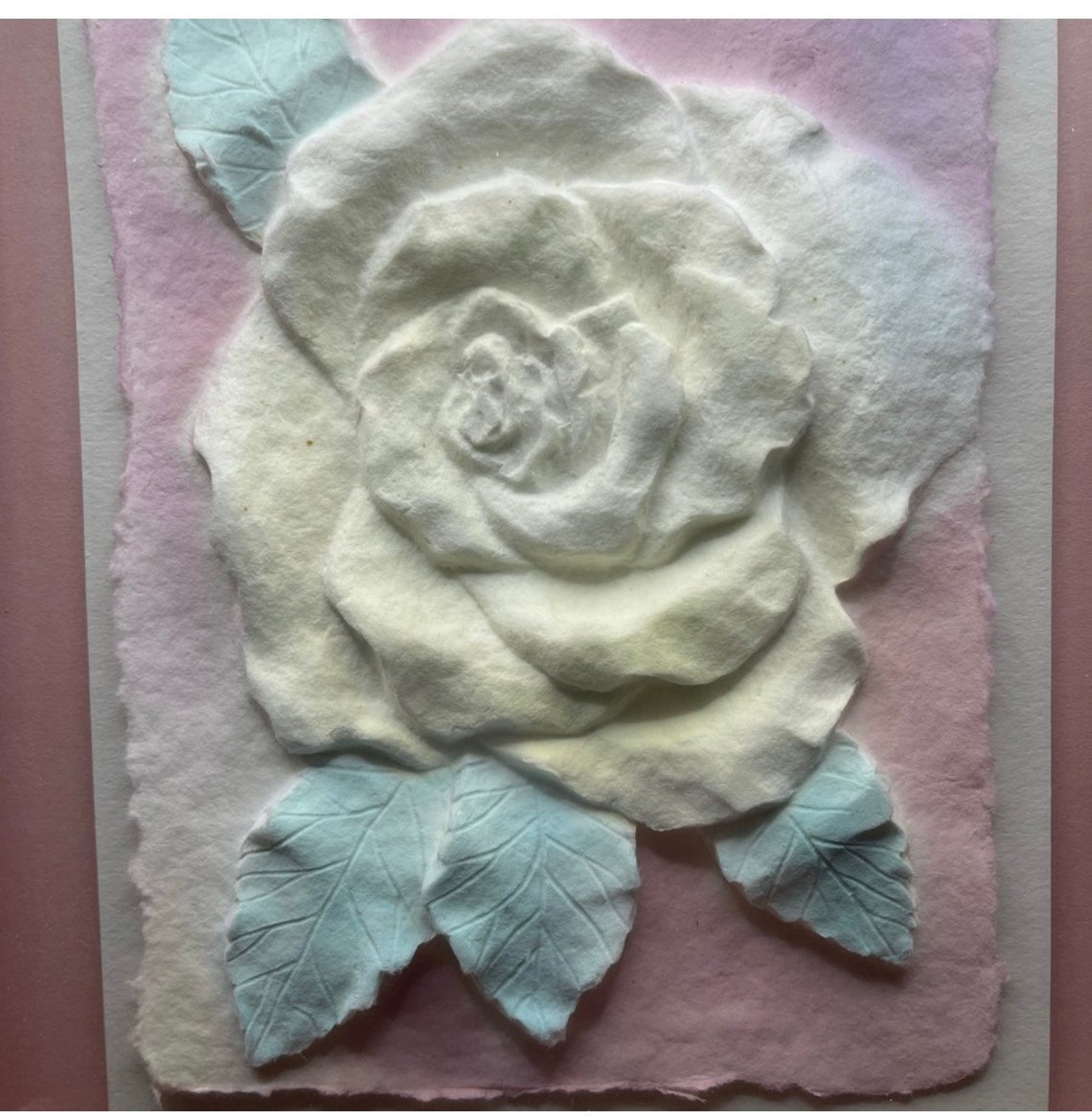 Vintage 1990 Figi Graphics Hand Cast Paper Wall Art 3D Pastel - Etsy