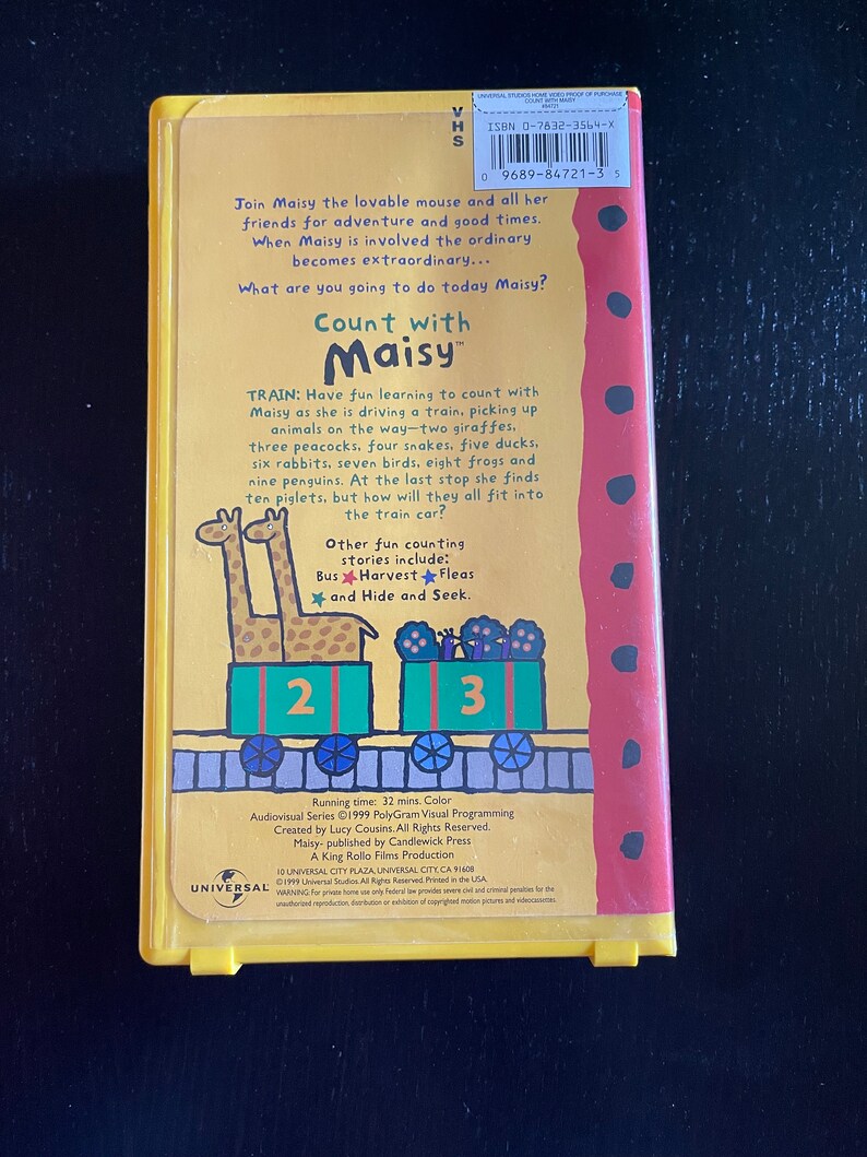 Vintage 1999 Maisy VHS Tape Kids Learning Cartoon - Etsy
