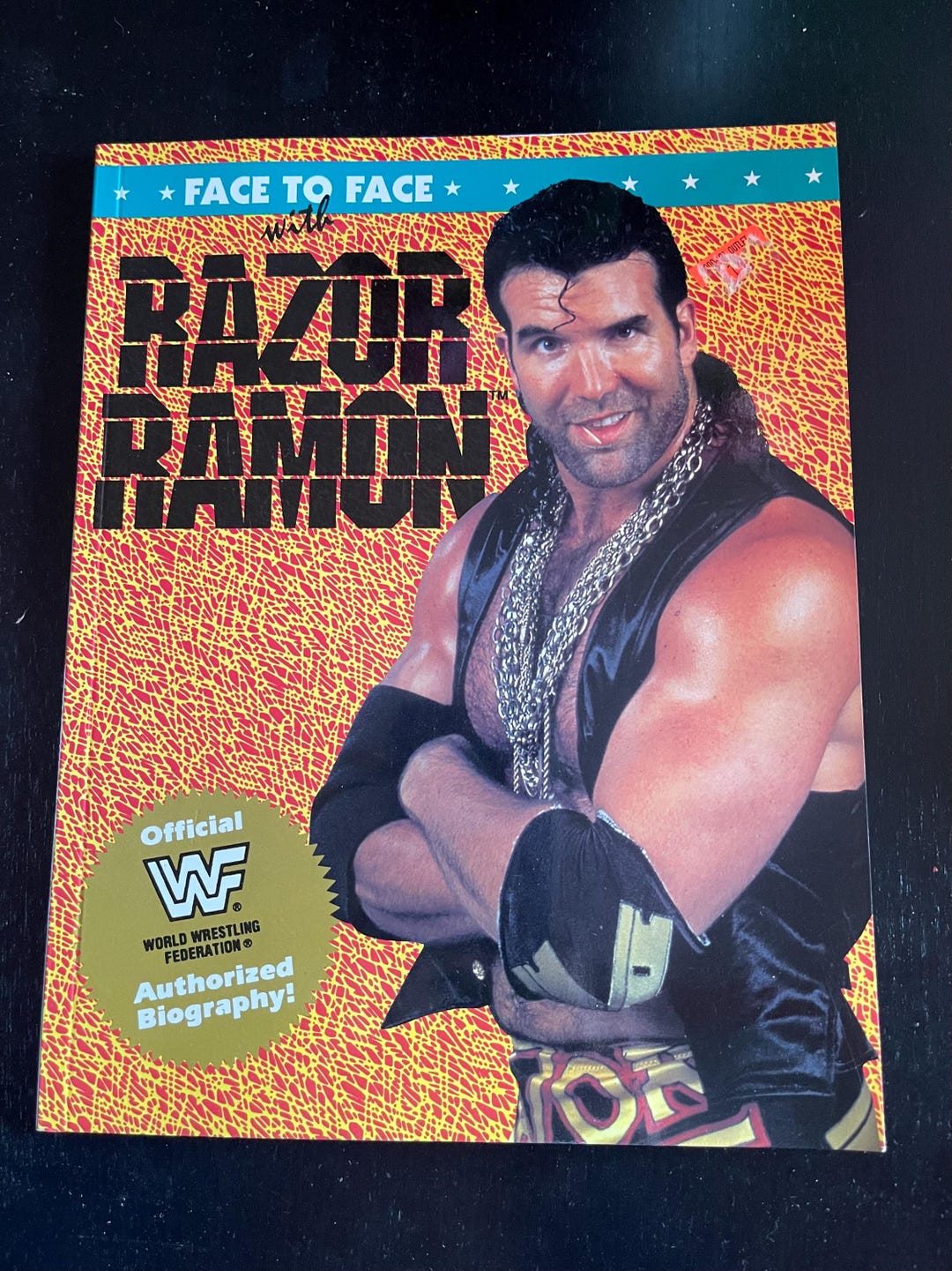 Vintage 1994 WWF Face to Face With Razor Ramon Biography Book Magazine ...