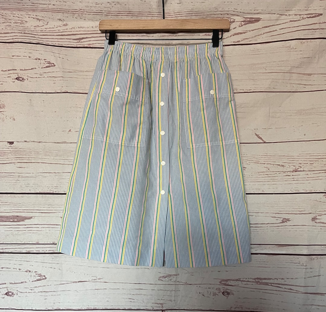 Vintage Koret Petites Rainbow Striped Skirt Size 6P - Etsy