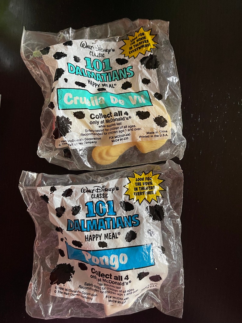 Vintage 1990 Disney 101 Dalmatians Mcdonald’s Happy Meal Toys ...