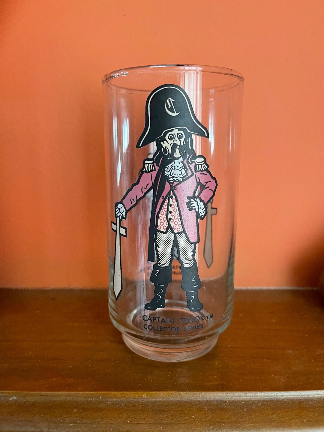 Vintage 1977 Mcdonald's Captain Crook Glass Mcdonaldland Action Series ...
