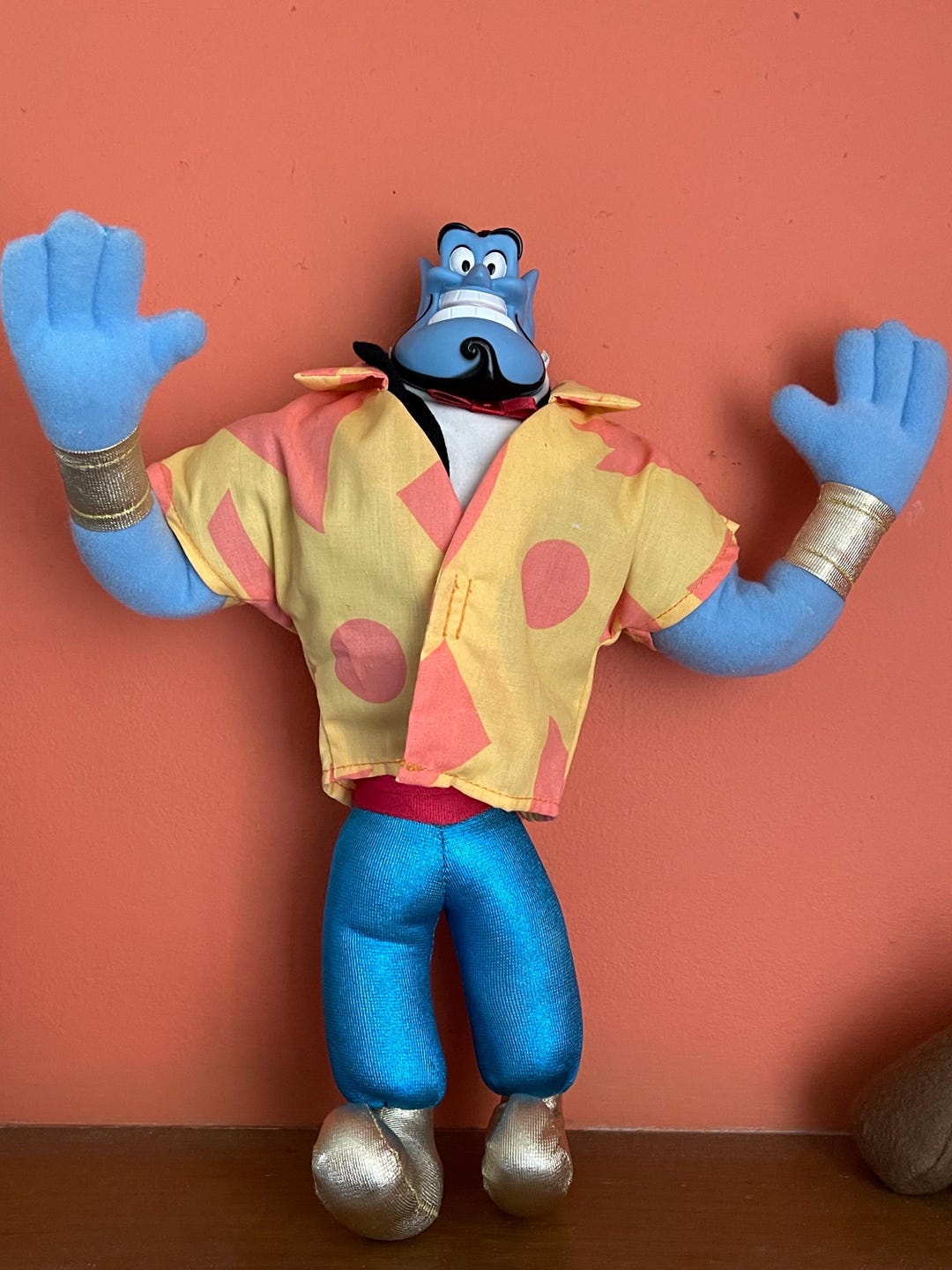 Vintage 1993 Aladdin Genie Plush 12” Doll Disney Mattel - Etsy