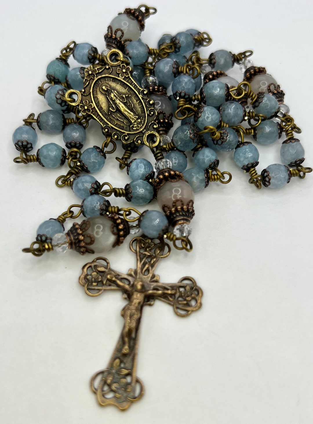 Miraculous Medal – Heirloom Rosary – Wire Wrapped Catholic Rosary of ...