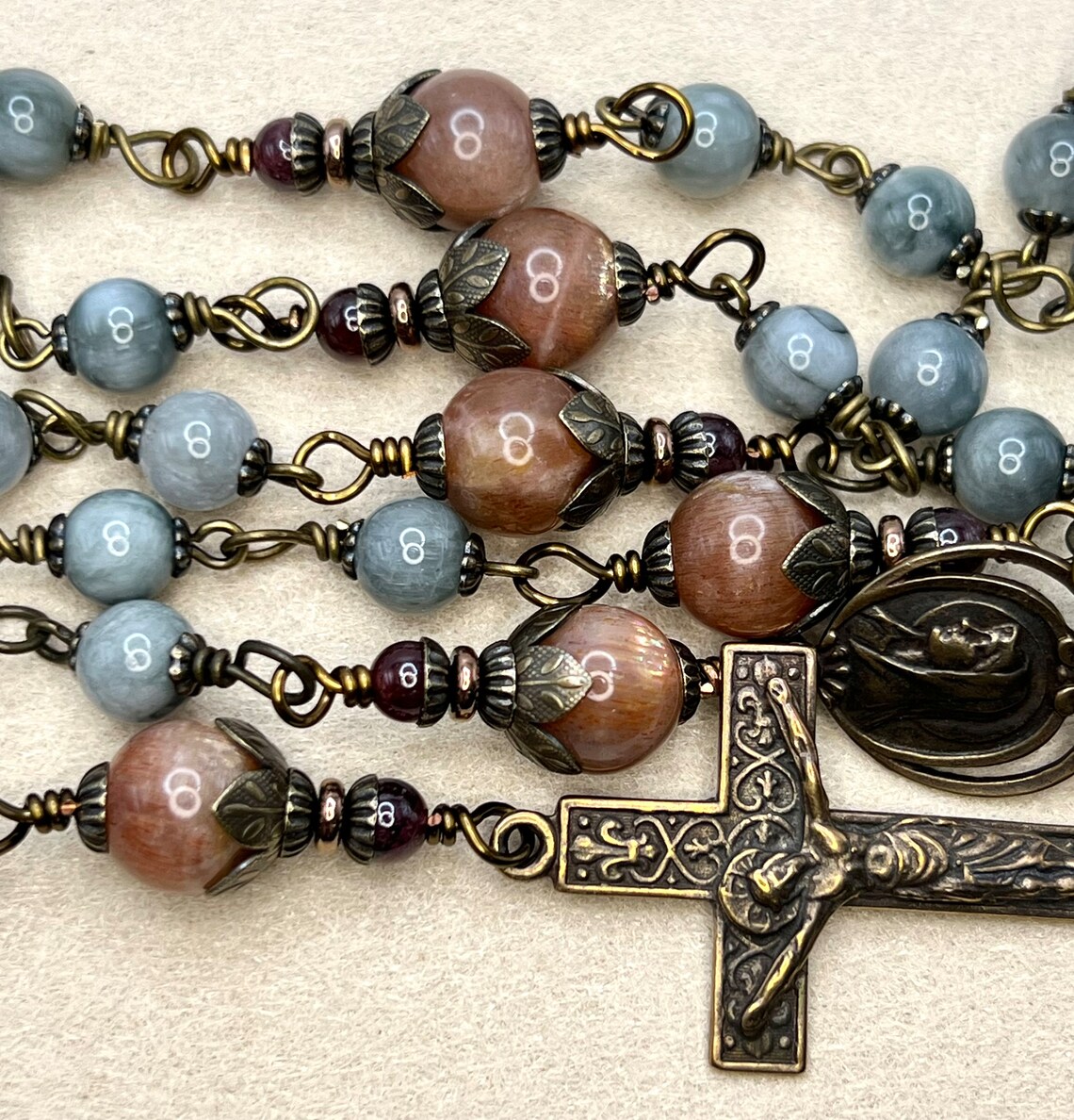 Mary/lourdes | Hawk Eye | Handmade | Solid Bronze | Wire Wrapped ...