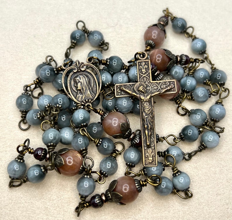 Mary/lourdes | Hawk Eye | Handmade | Solid Bronze | Wire Wrapped ...