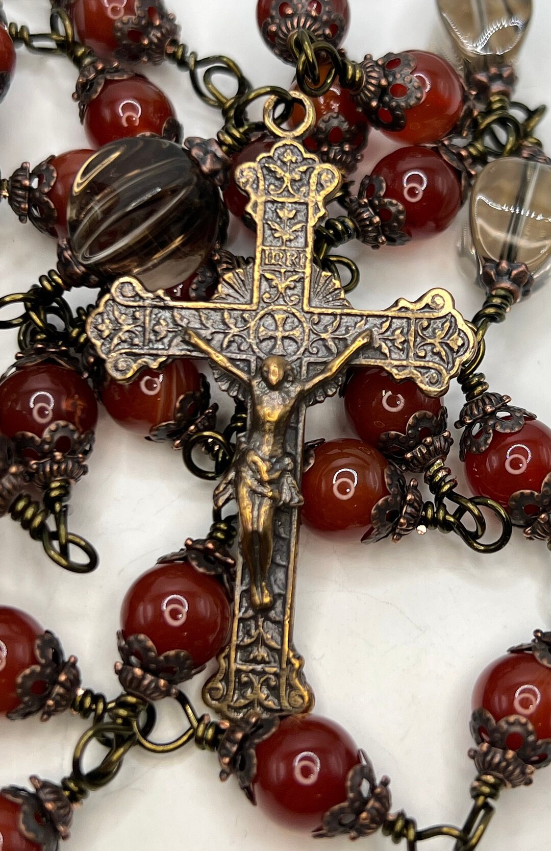 Crucifix Only | Two Sided Sacred Heart | Vintage Reproduction | Solid ...