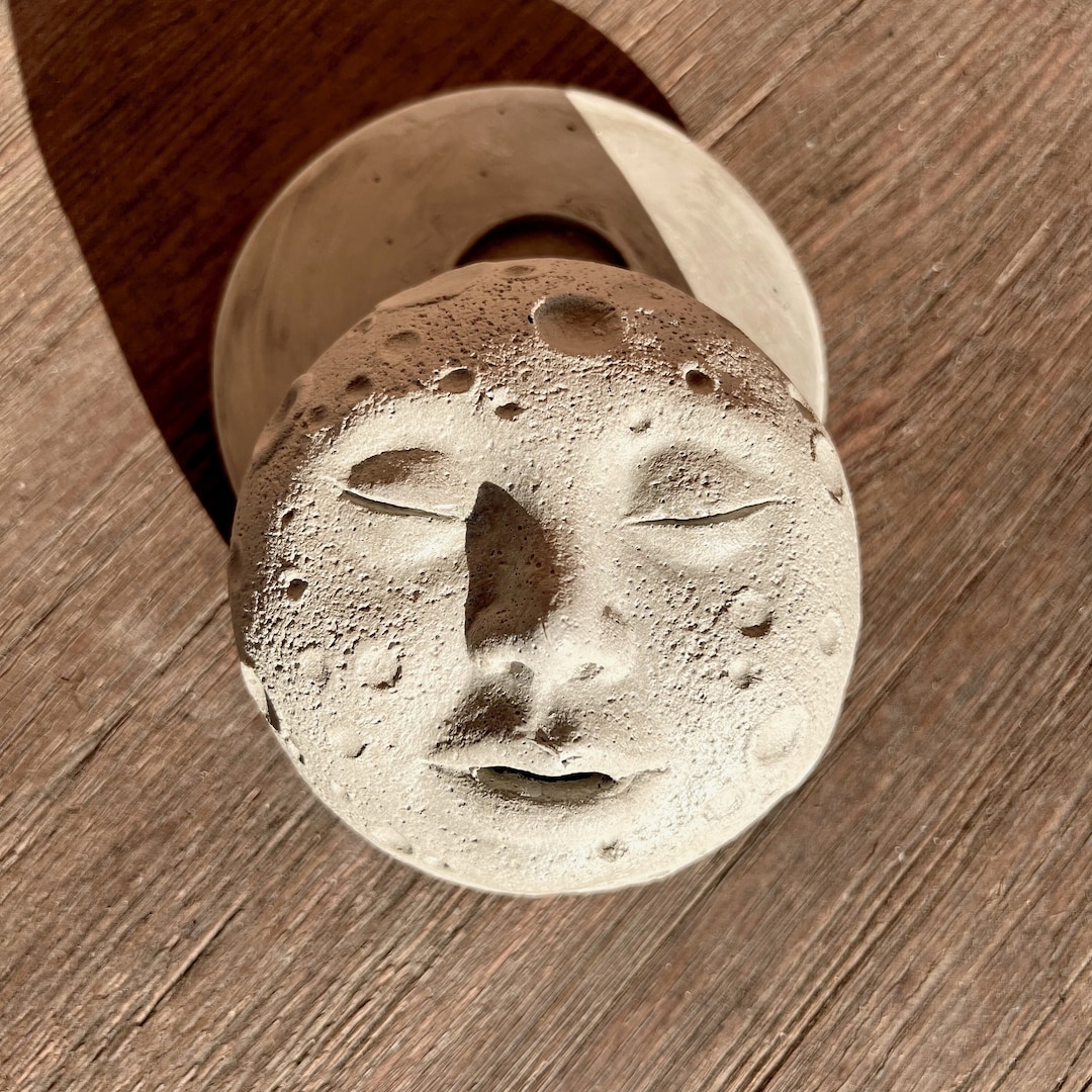 Moon Face Incense Burner Cone Incense Burner Backflow Incense Burner ...