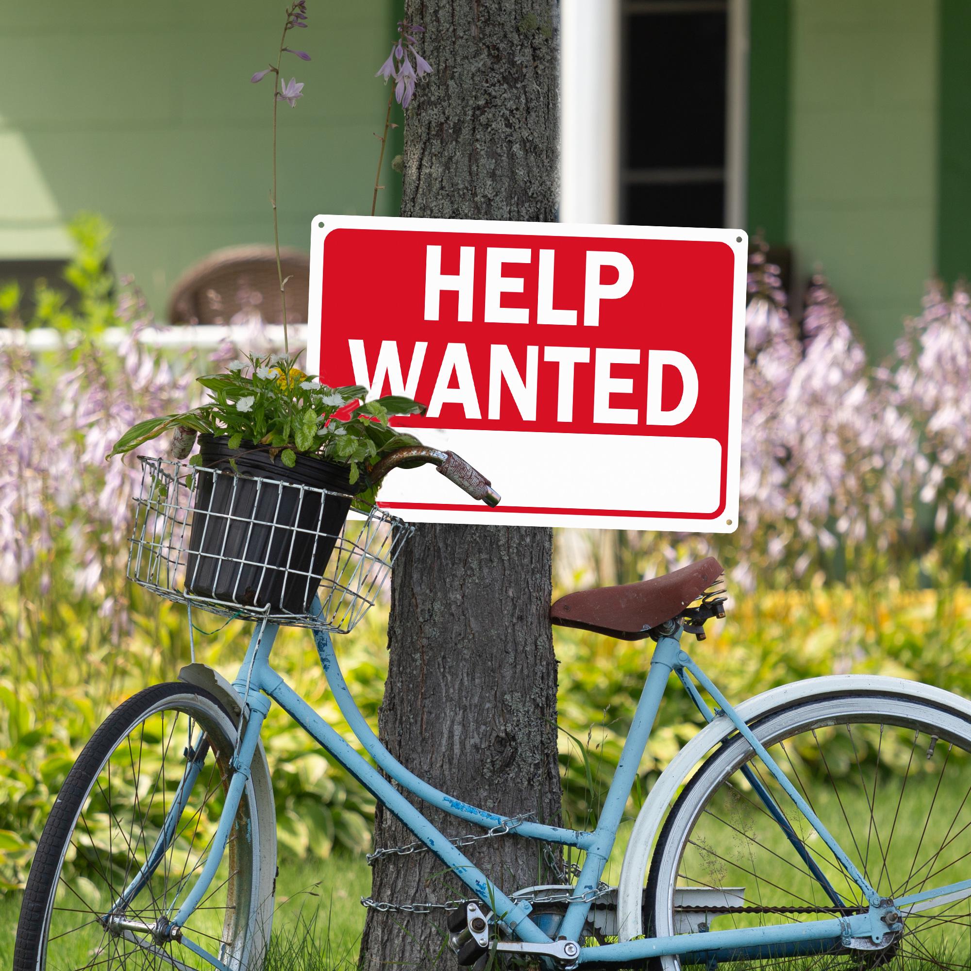 Help Wanted Sign, Custom Design Yard Sign, Personalized Yard Sign ...