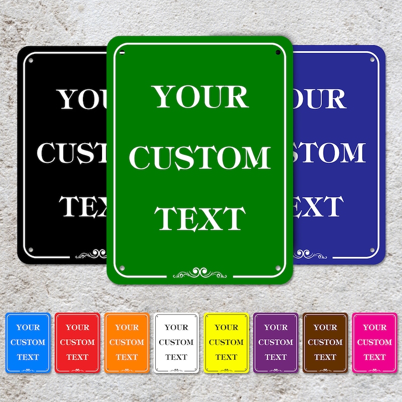 Custom Metal Sign Outdoor - Etsy