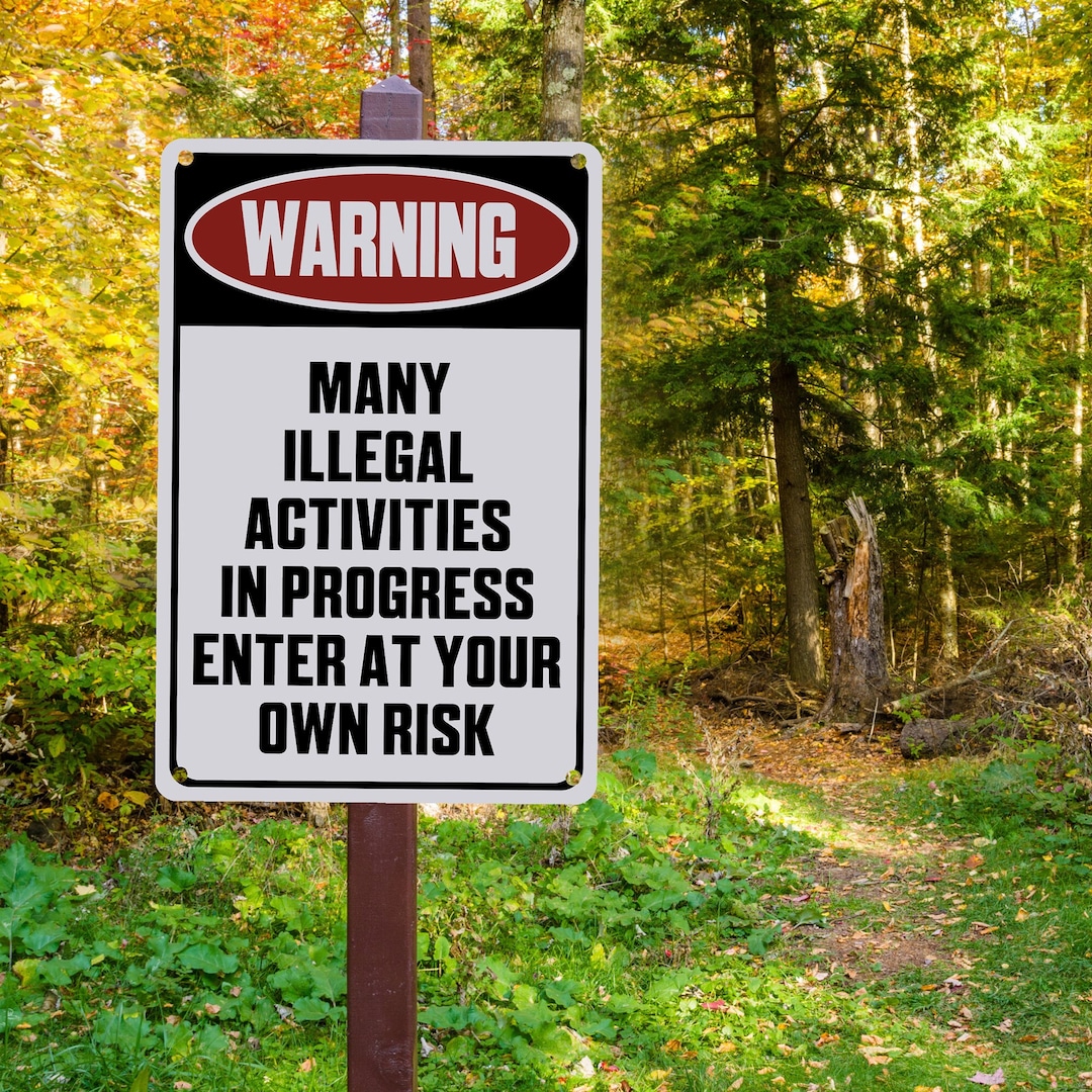 Custom Warning Sign,personalized Aluminum Sign,custom Metal Sign ...