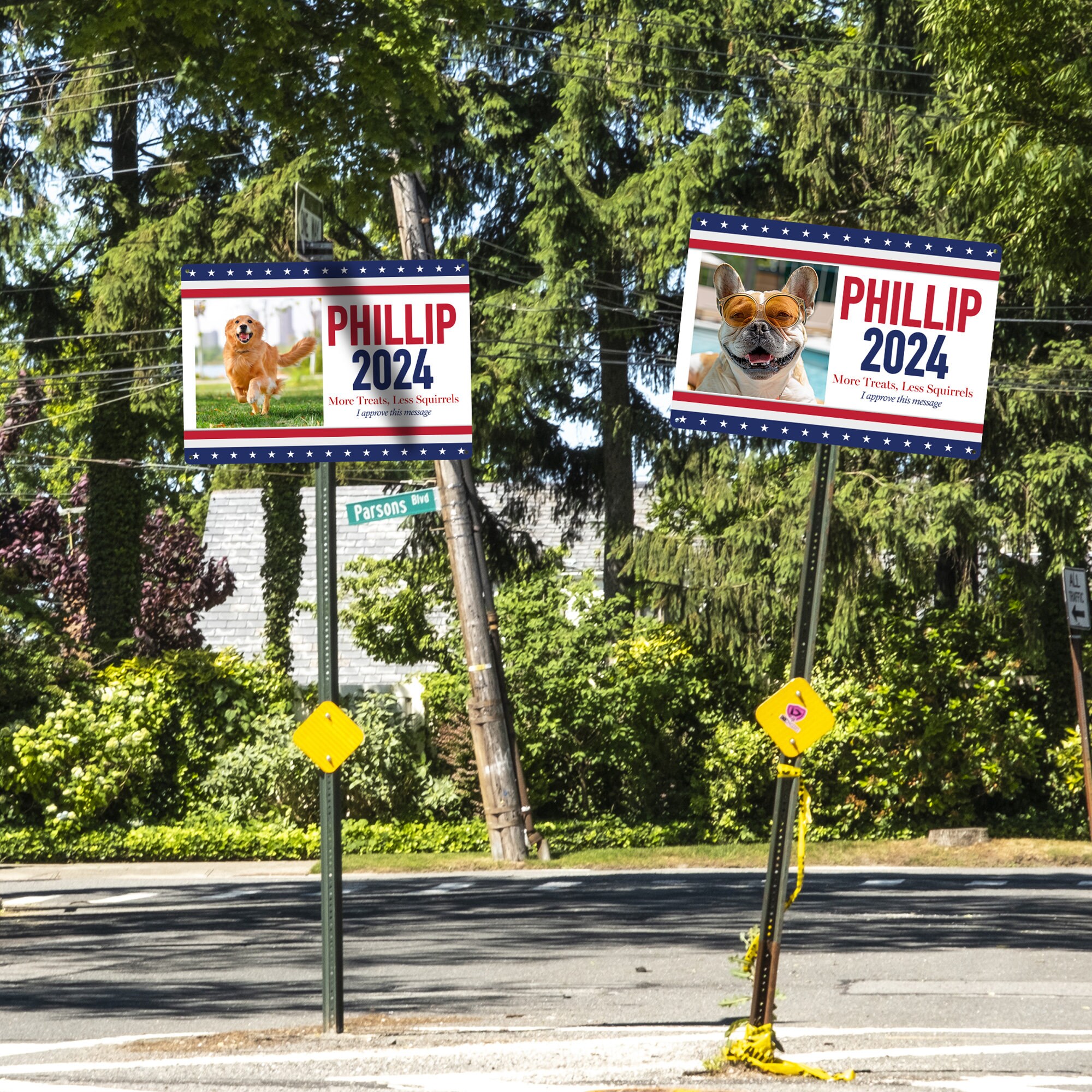 Custom Pet Political Yard Sign, Funny 2024 Political Sign, Dog Election ...