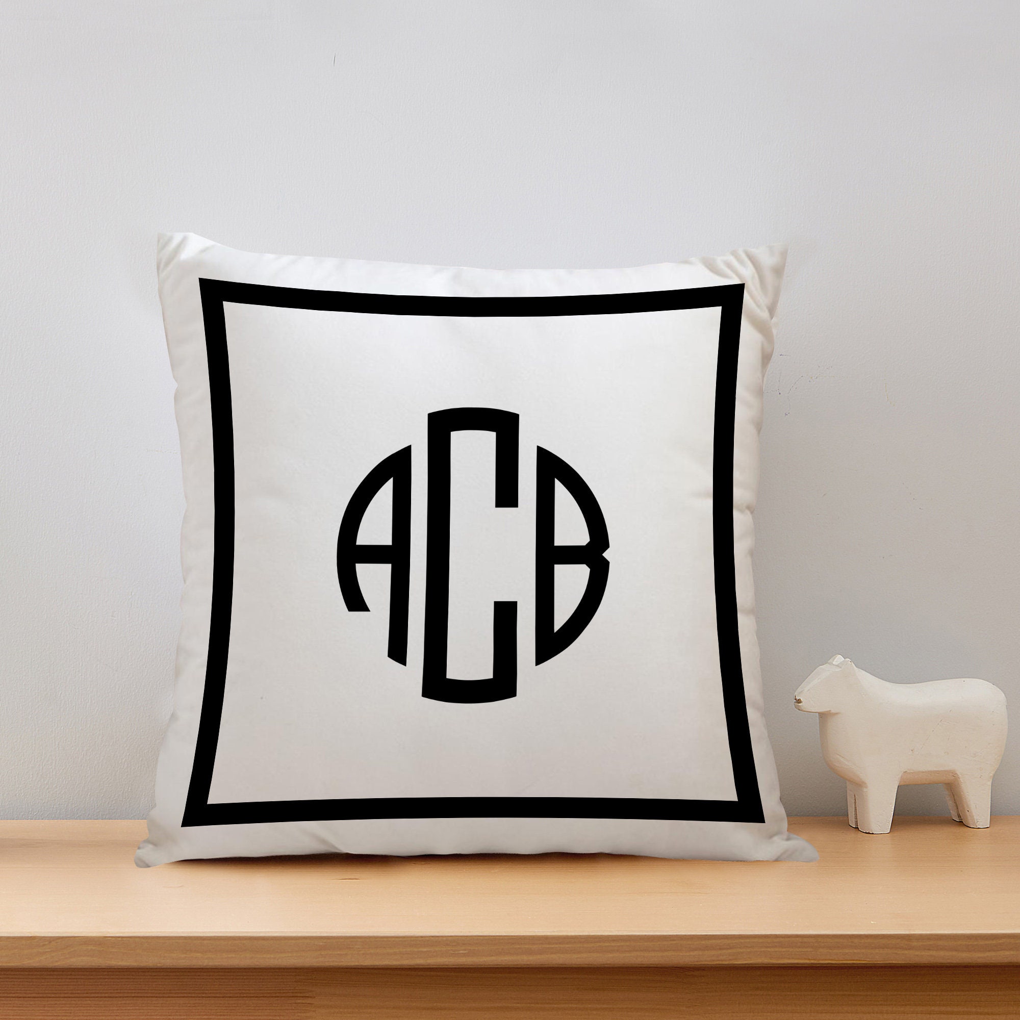 Personalized Monogramed Pillow,monogram Bedding,initial Wedding ...