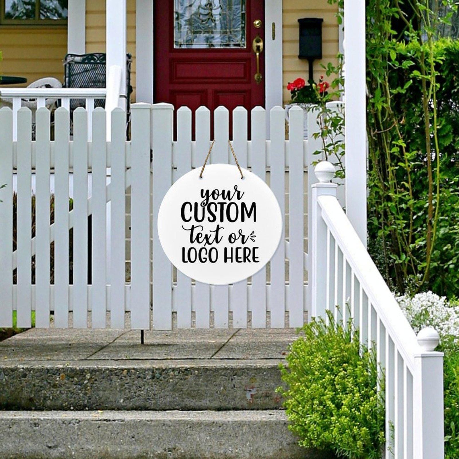 Custom Sign With Your Logo,door Hanger,welcome Sign,room Sign,office ...