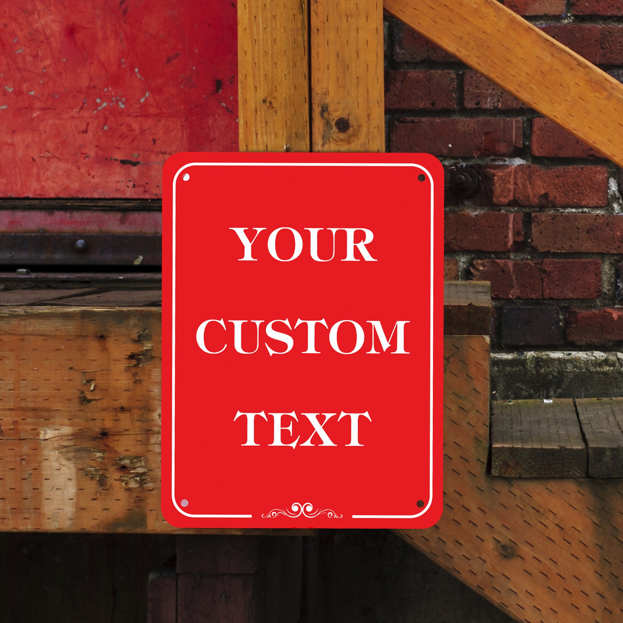 Custom Metal Sign Outdoor, Personalized Sign Weatherproof With Text ...