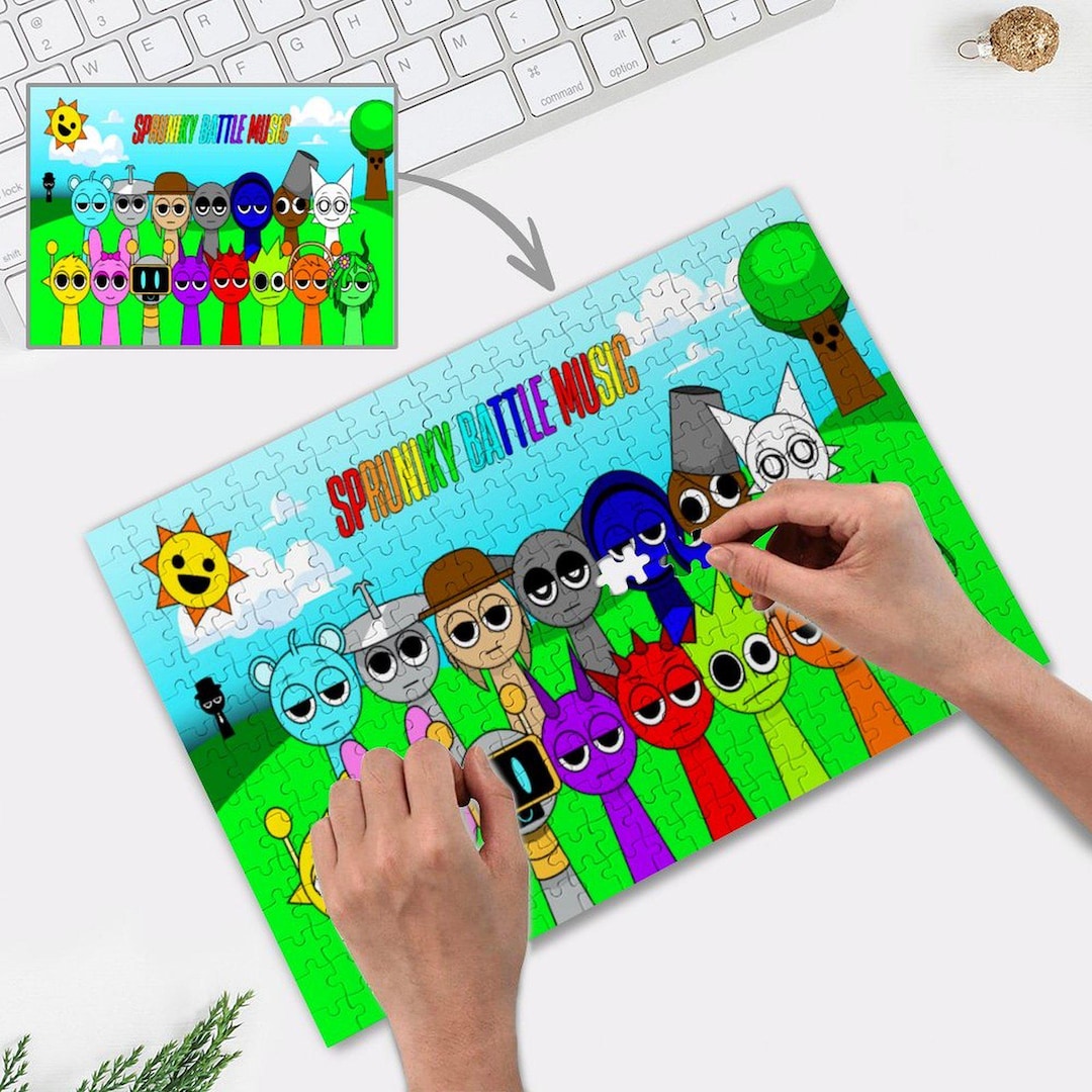 Personalized Kids Sprunki Characters Jigsaw Puzzle,children's Puzzle ...