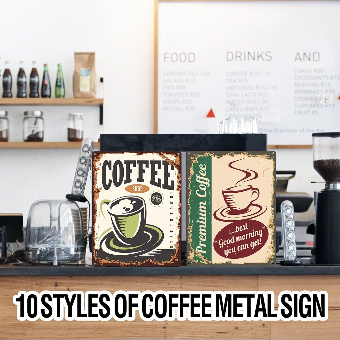 Coffee Bar Sign, Cafe Sign, Coffee Shop Decor,personalized Coffee Bar ...