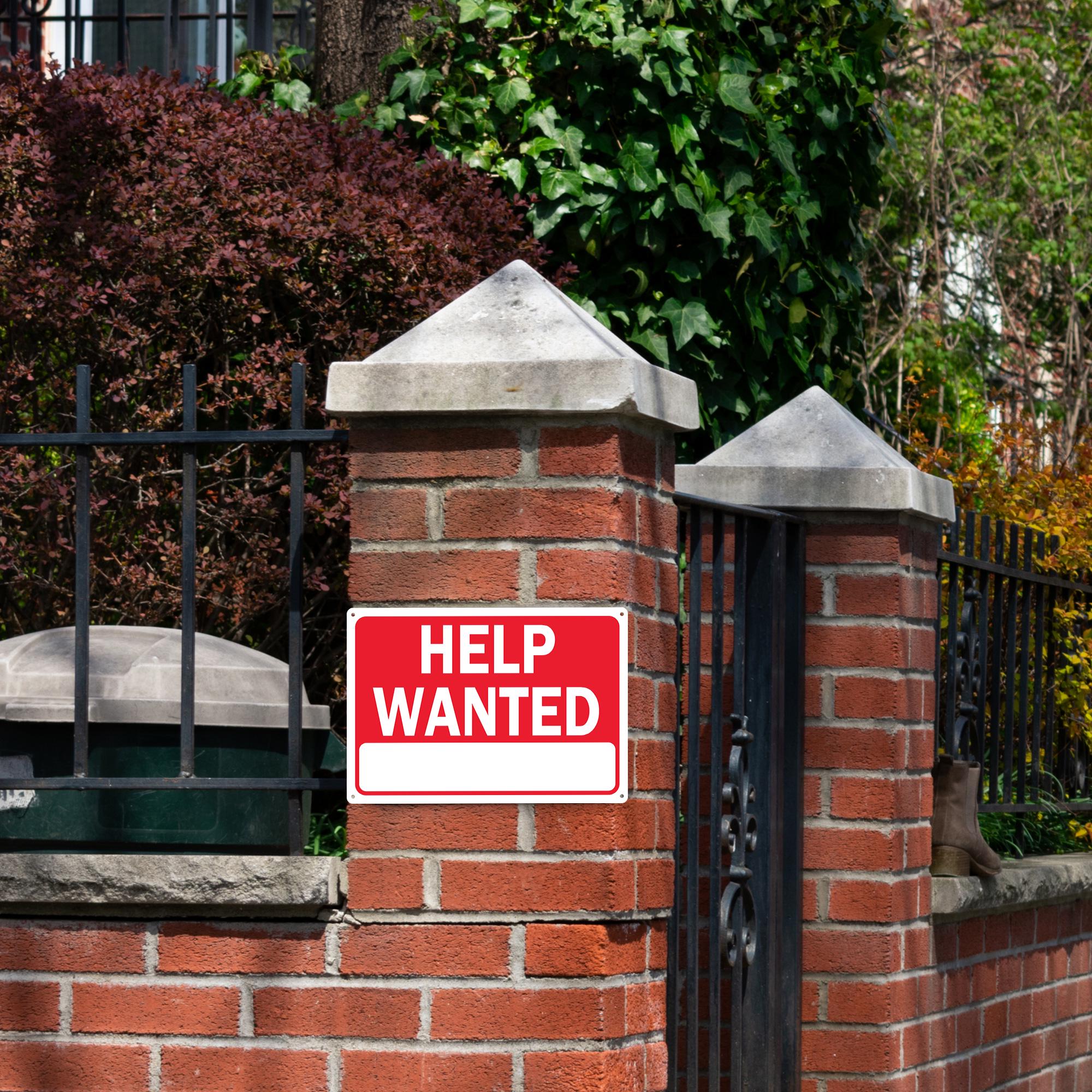 Help Wanted Sign, Custom Design Yard Sign, Personalized Yard Sign ...