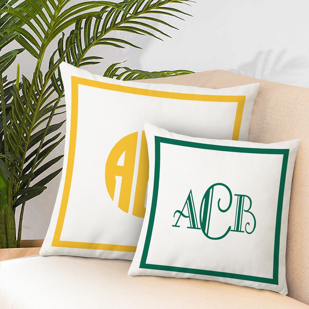 Personalized Monogramed Pillow,monogram Bedding,initial Wedding ...