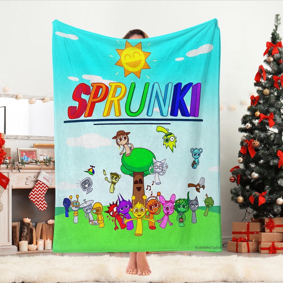 Sprunki Blanket,sprunki Sky and Garden Games Lovers Blanket,incredibox ...