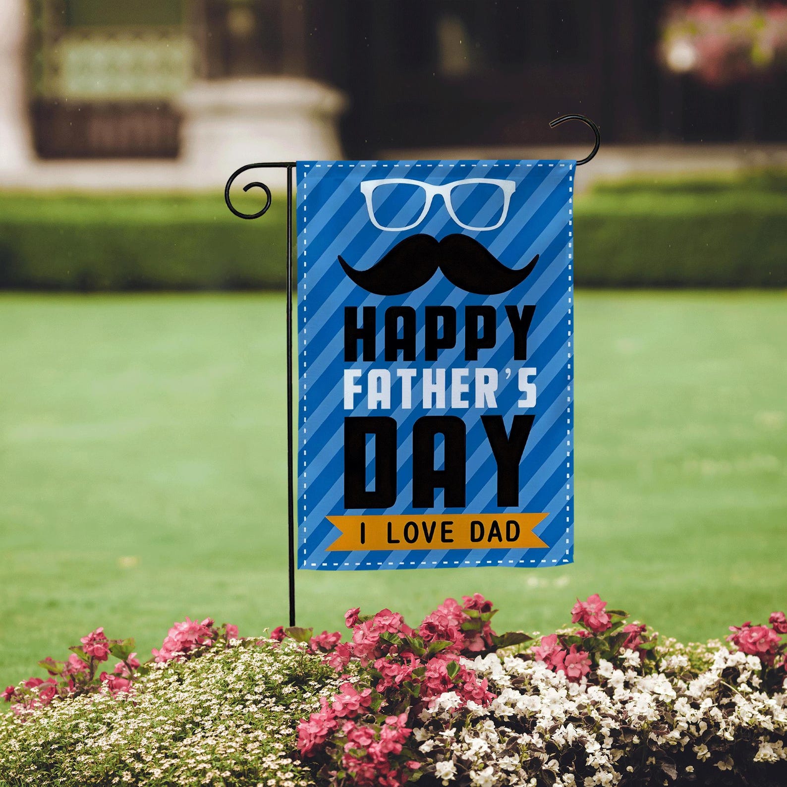 Happy Father’s Day Garden Flag,dad Personalized Flag,12" X 18" Flag for ...