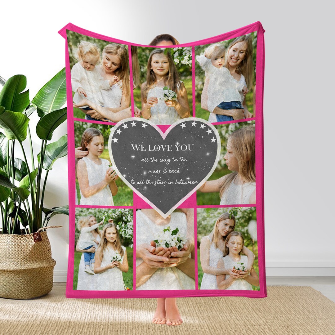Personalized Memorial Blankets. Custom Photo Collage Blanket,name ...