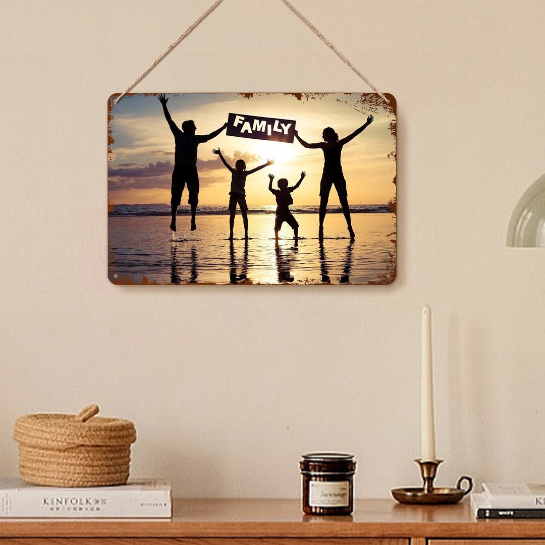 Custom Photo Metal Sign, Personalized Outdoor Sign With Text/logo ...