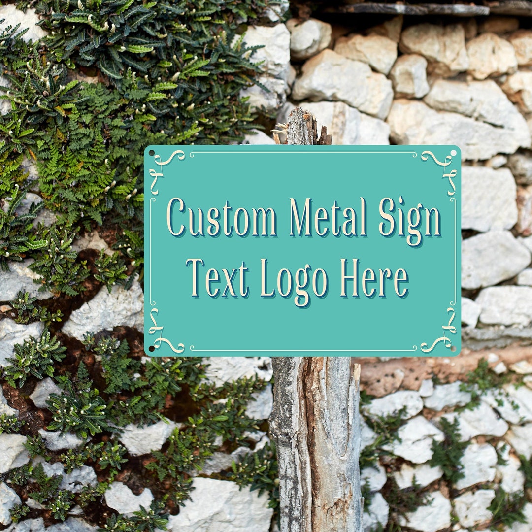 Custom Metal Sign,personalized Sign Weatherproof,custom Full-color ...