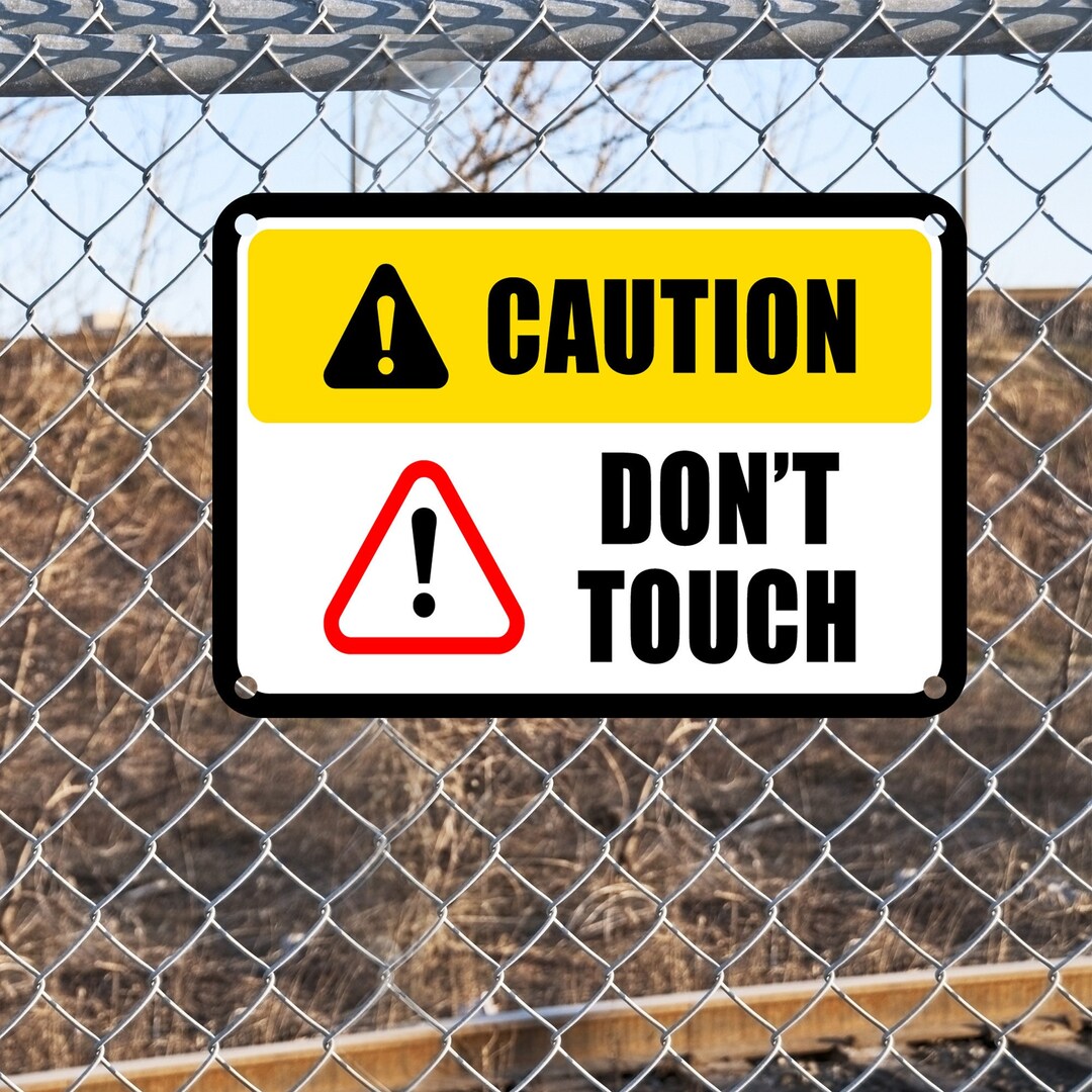 Custom Caution Sign, Metal Custom Sign, Custom Metal Gift, Aluminum ...