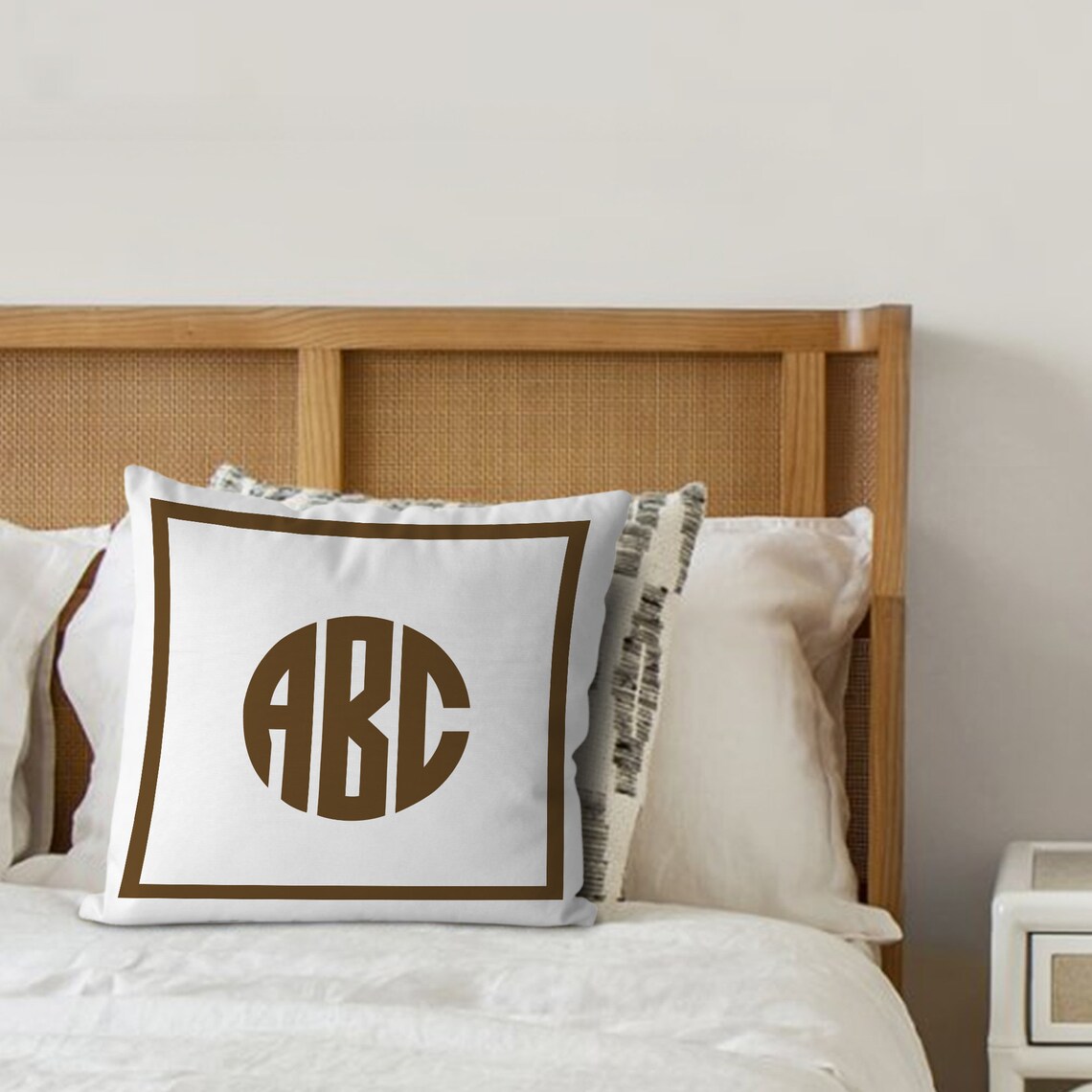 Personalized Monogramed Pillow,monogram Bedding,initial Wedding ...