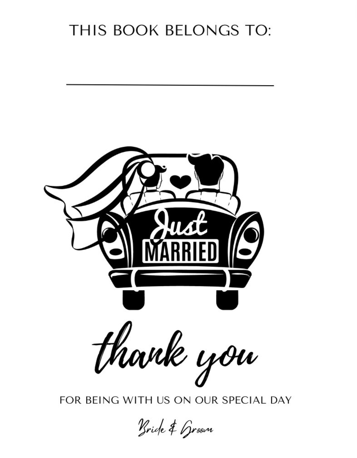 Kids Wedding Coloring Page Gender-neutral Wedding - Etsy