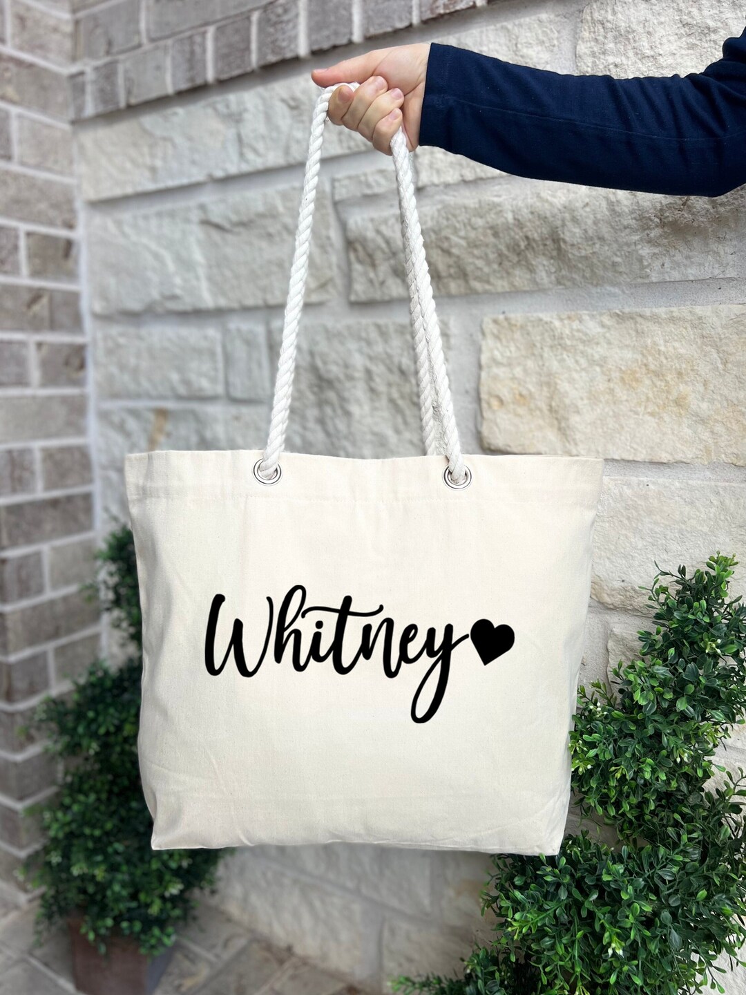 Personalized Large Tote Bag, Bachelorette Gift, Bridal Shower, Bridal ...