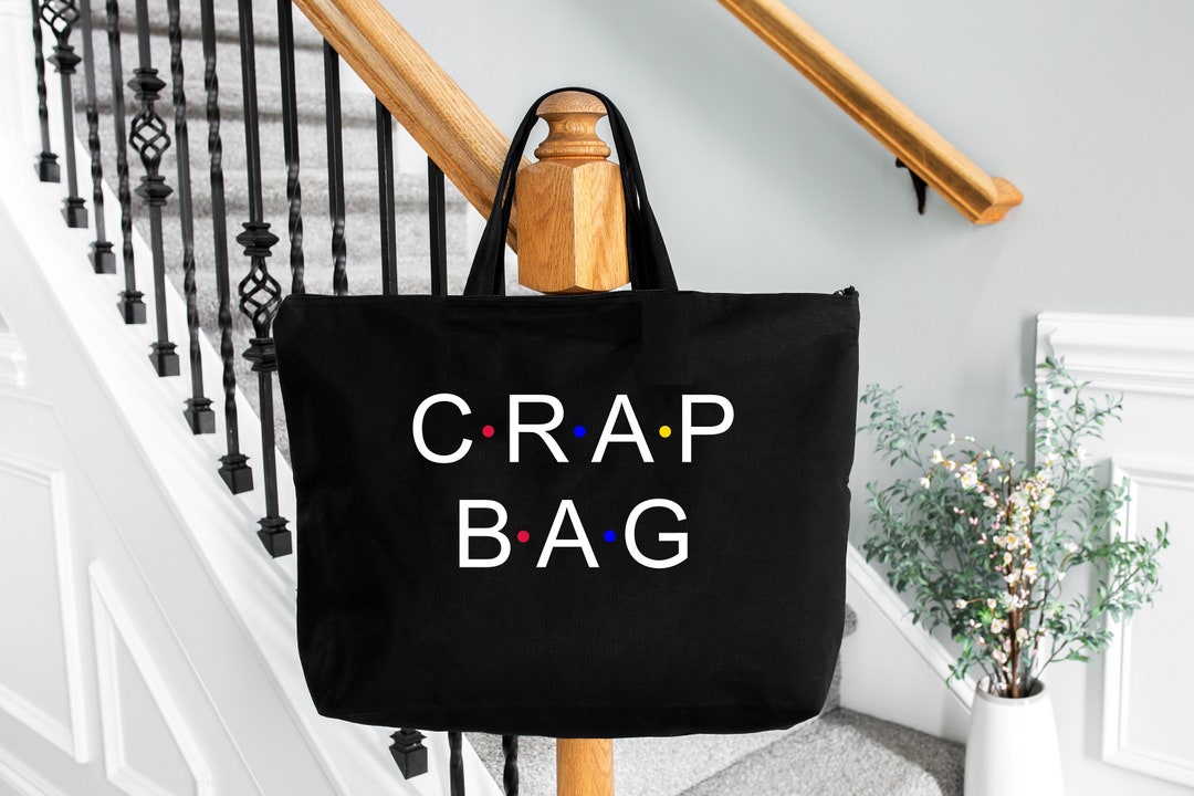 Crap Bag Zipper, Funny Tote Purse Gift, Friends Gift, Shopping Bag ...