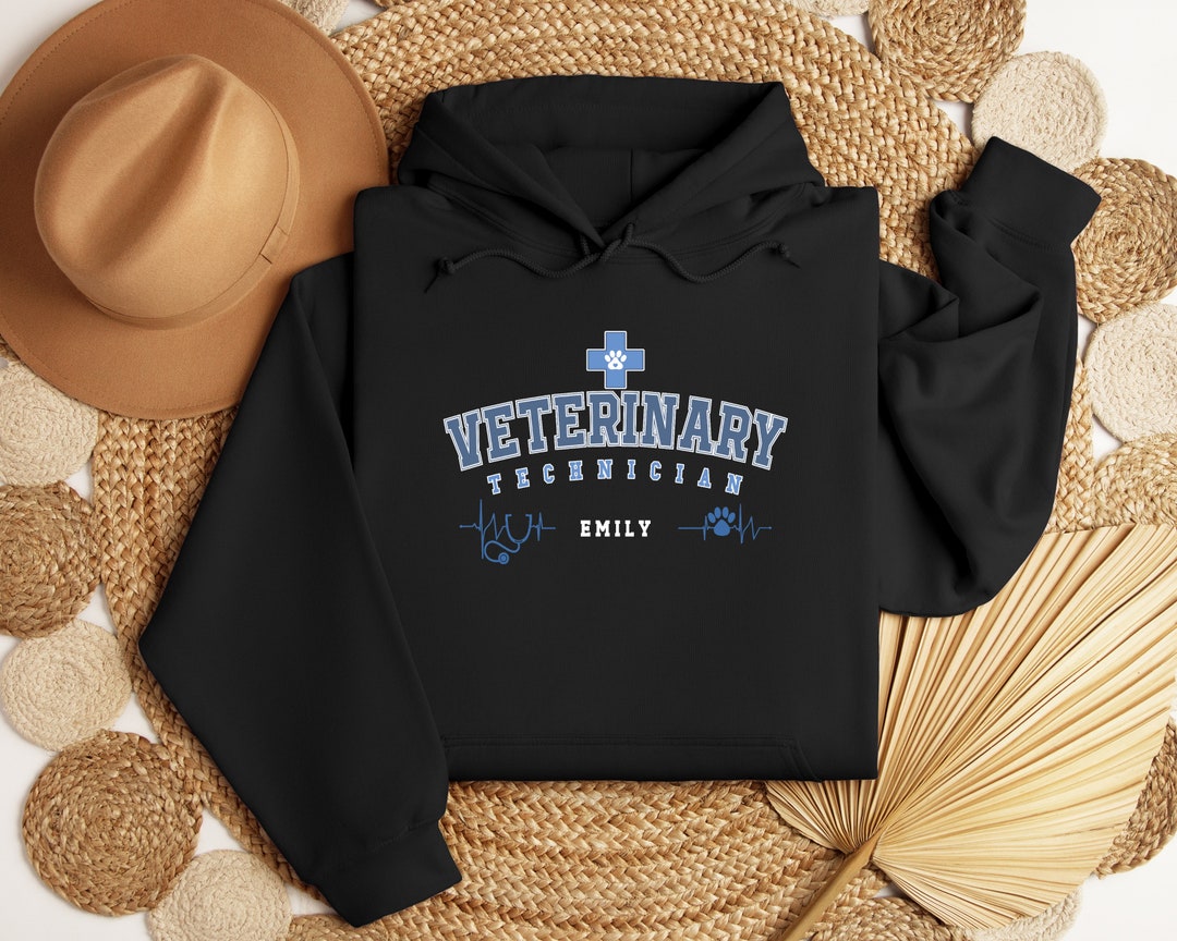 Personalized Vet Tech Hoodie, Veterinary Medicine Shirt, Veterinary ...