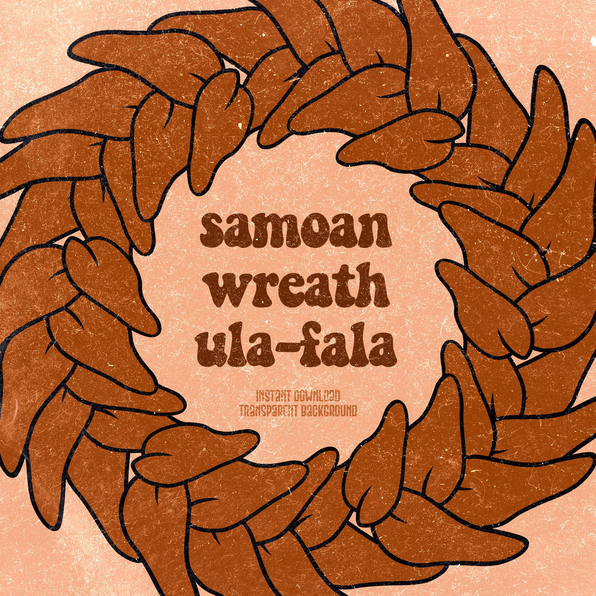 Samoan "ula Fala" Digital Wreath Large Design - Etsy
