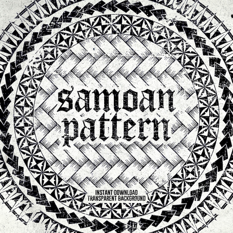 Samoan Circle Pattern Design - Etsy
