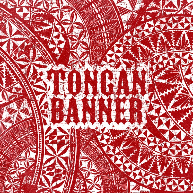 Tongan Pattern Banner - Etsy