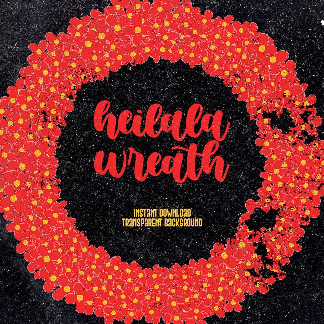 Tongan "heilala" Digital Wreath Design - Etsy