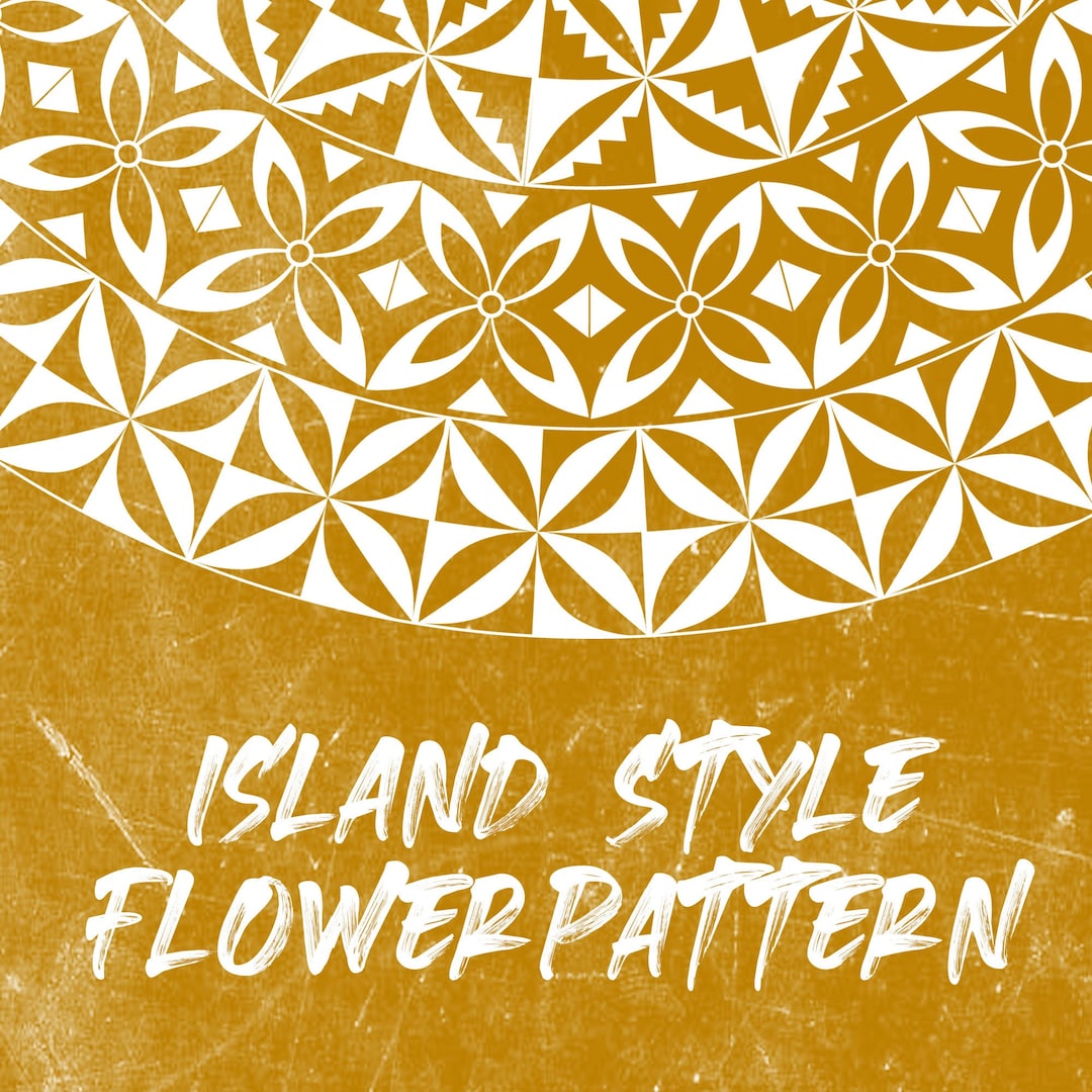 Polynesian Style Flower Circle Pattern - Etsy