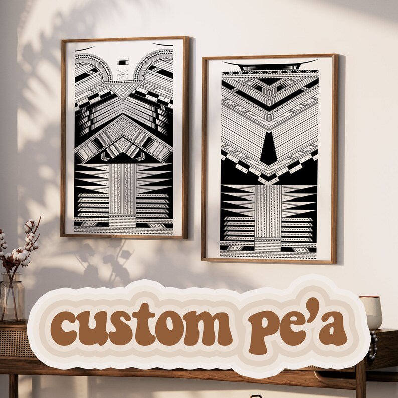 SAMOAN Custom Pe'a Design Digital File & Print DEPOSIT - Etsy Australia