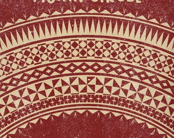 Fijian Kesakesa Masi Circle Tapa Tribal Frame Vector 40cm X 40cm ...