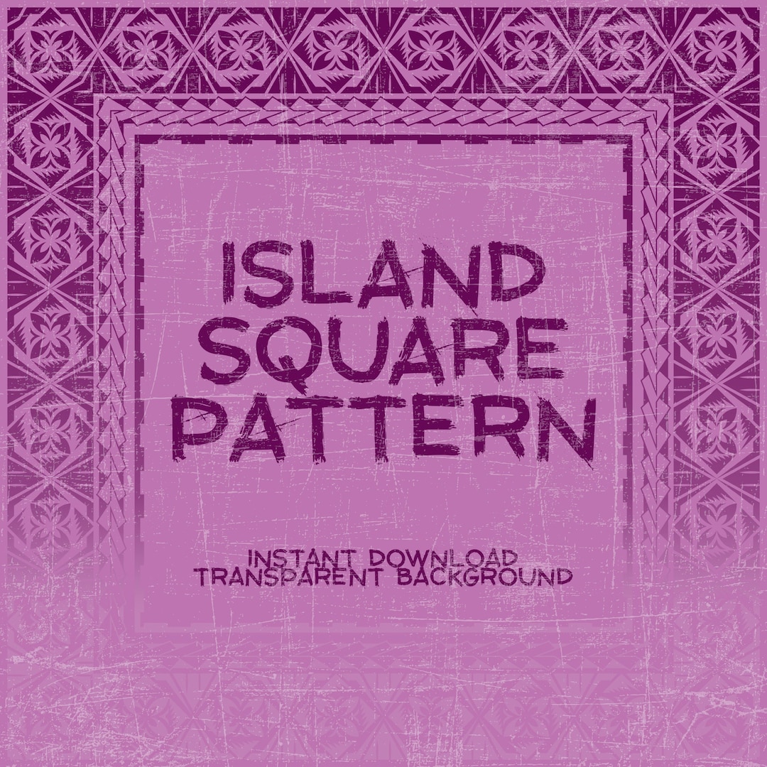 Island Square Pattern Design X2 - Etsy