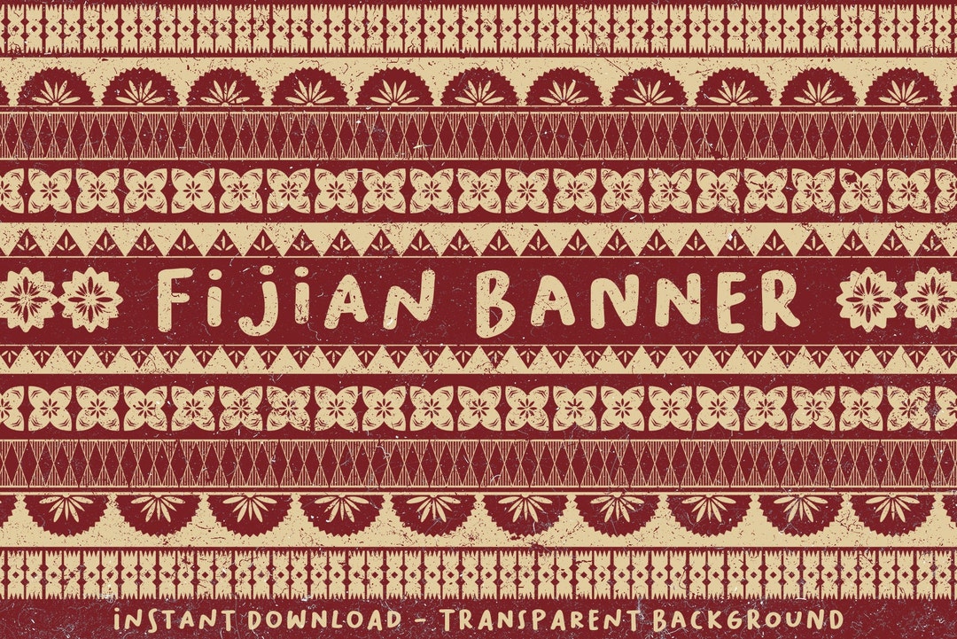 Fijian Pattern Banner - Etsy