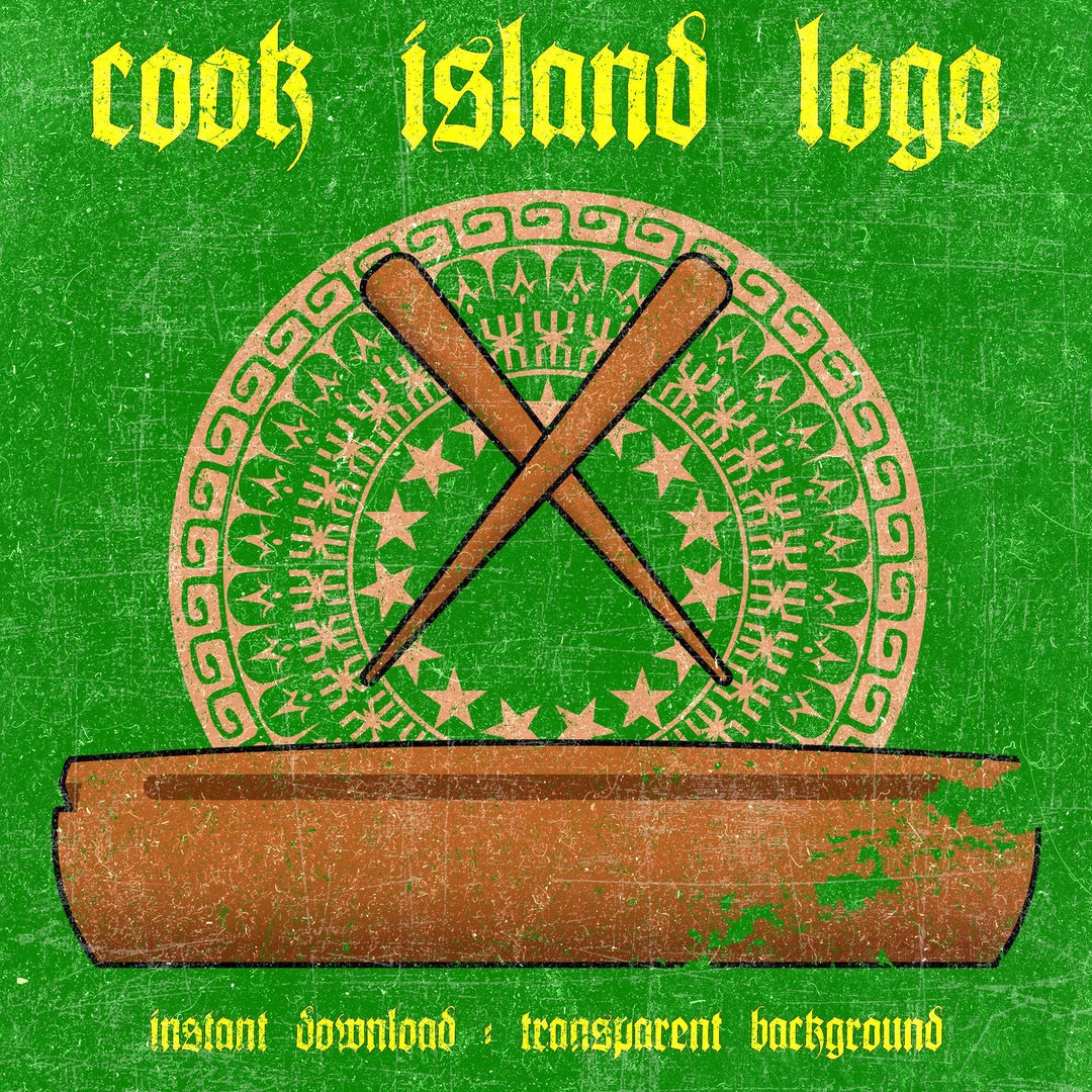 Cook Island drum Logo Design - Etsy