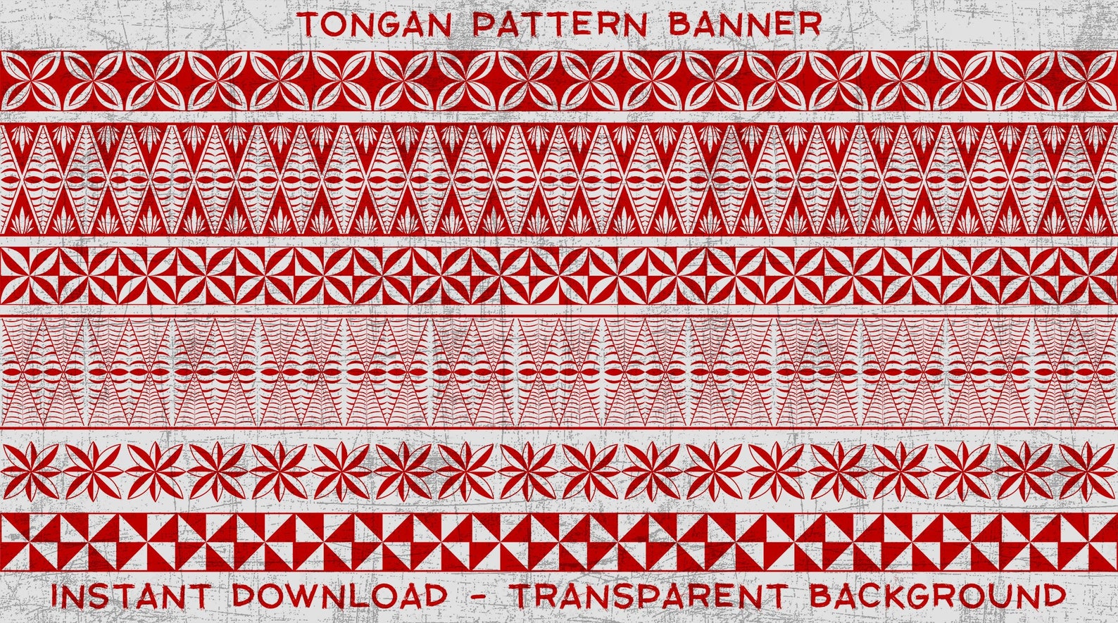 Tongan Pattern Banner - Etsy