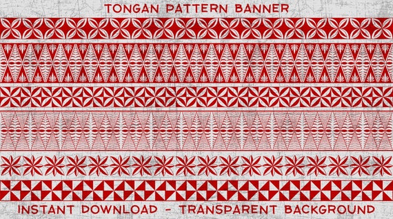 Tongan Pattern Banner - Etsy