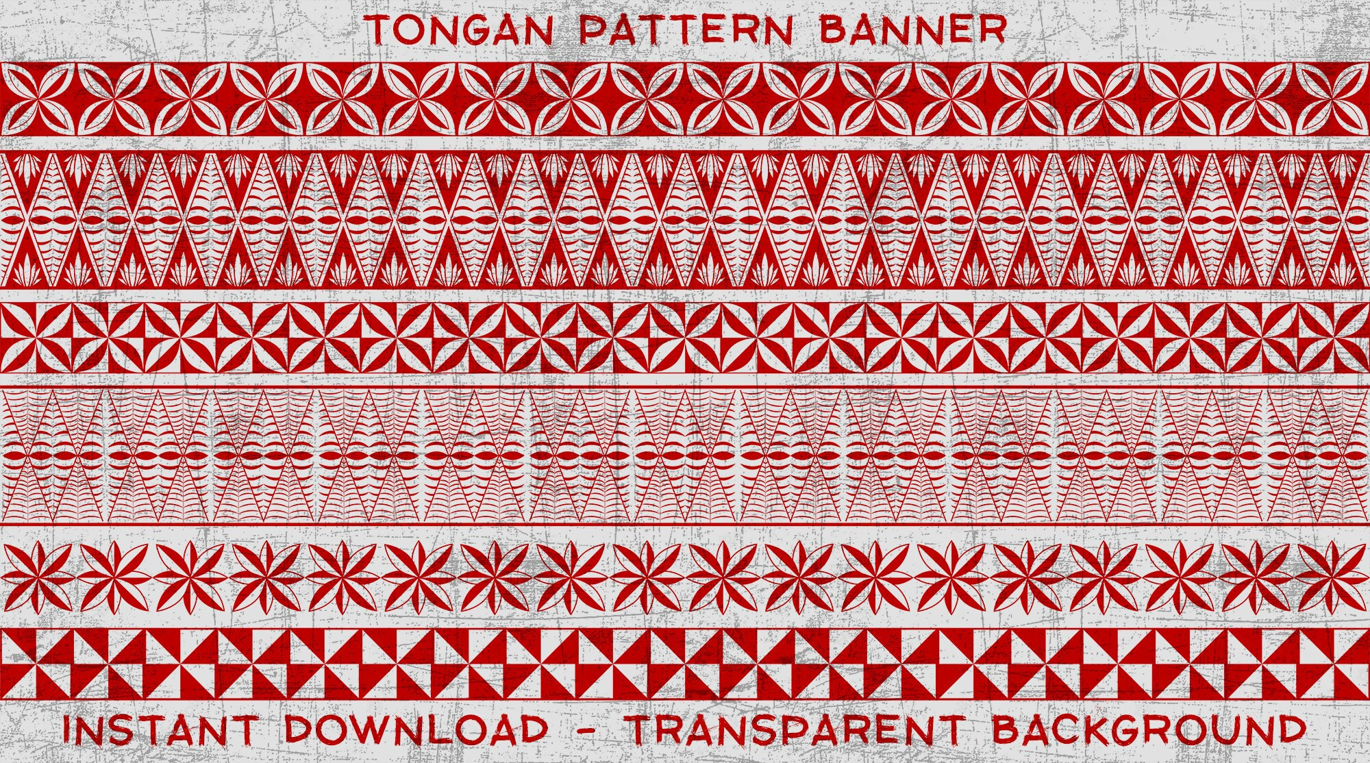 Tongan Pattern Banner - Etsy