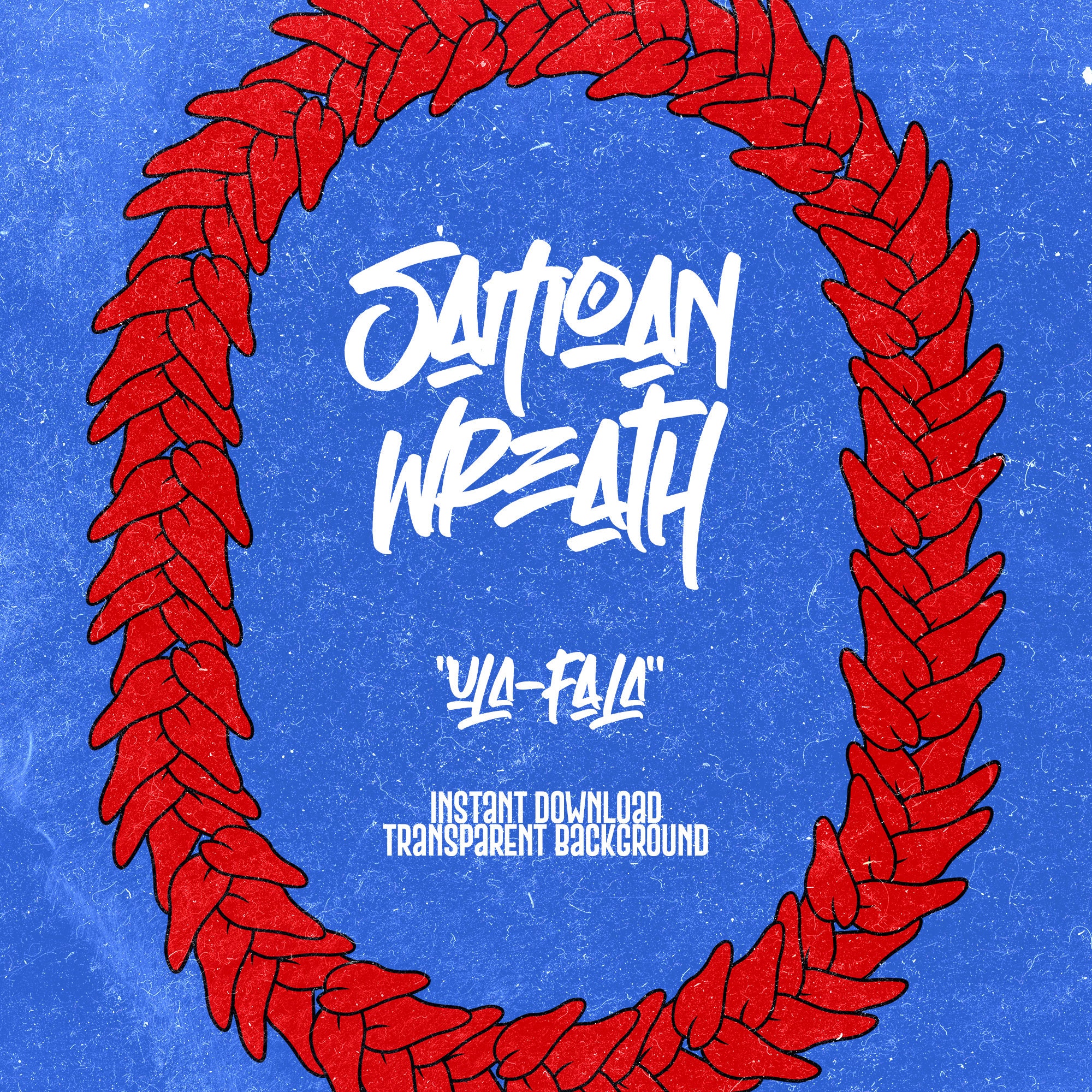 Samoan ula Fala Digital Wreath Oval Design - Etsy Australia