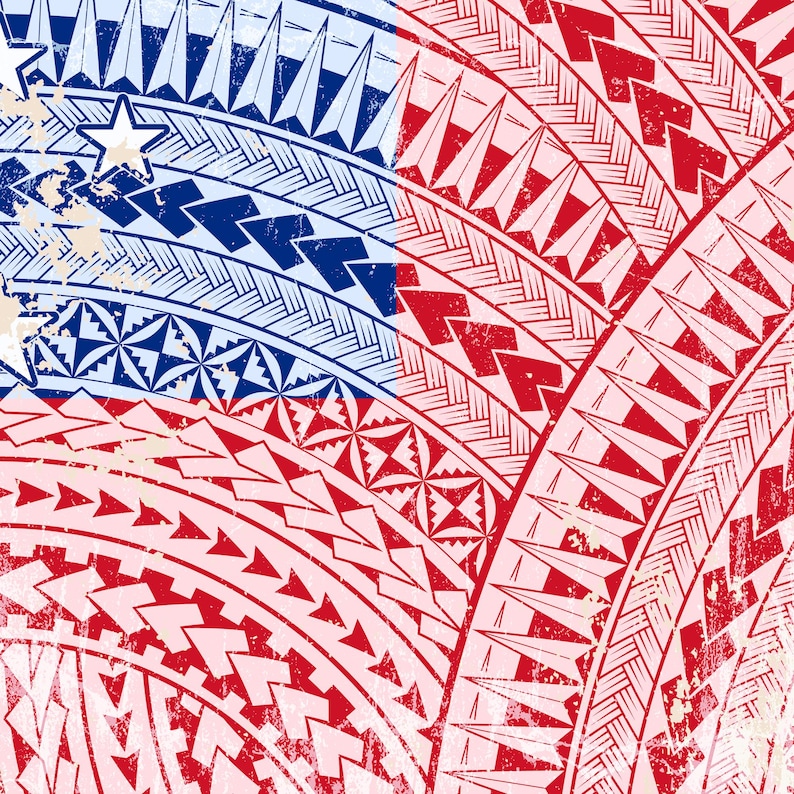 Samoan Flag - Etsy